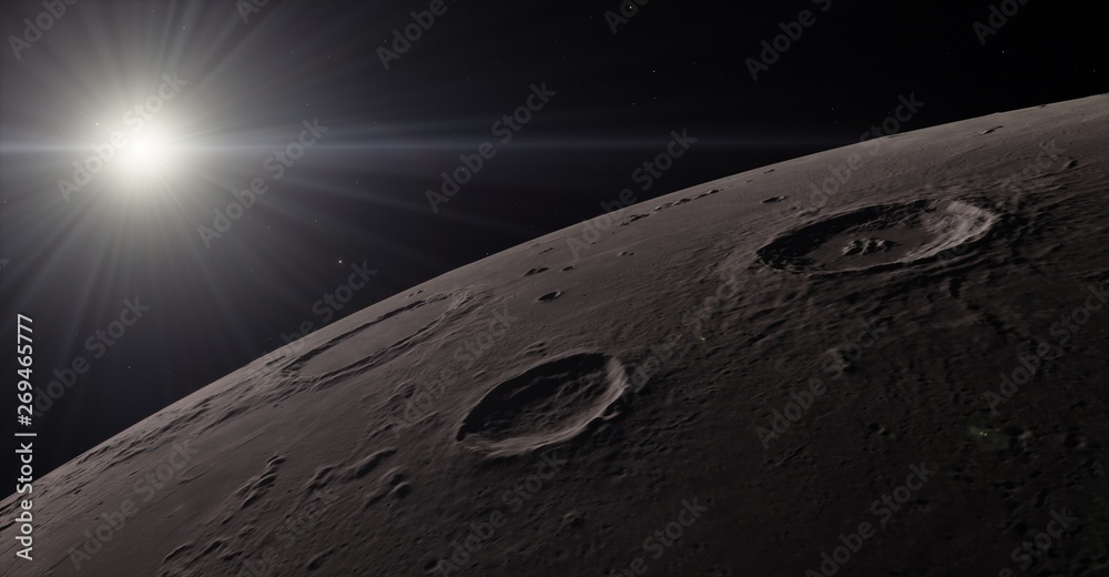 Moon surface / Realistic moon / The Moon is an astronomical body that ...