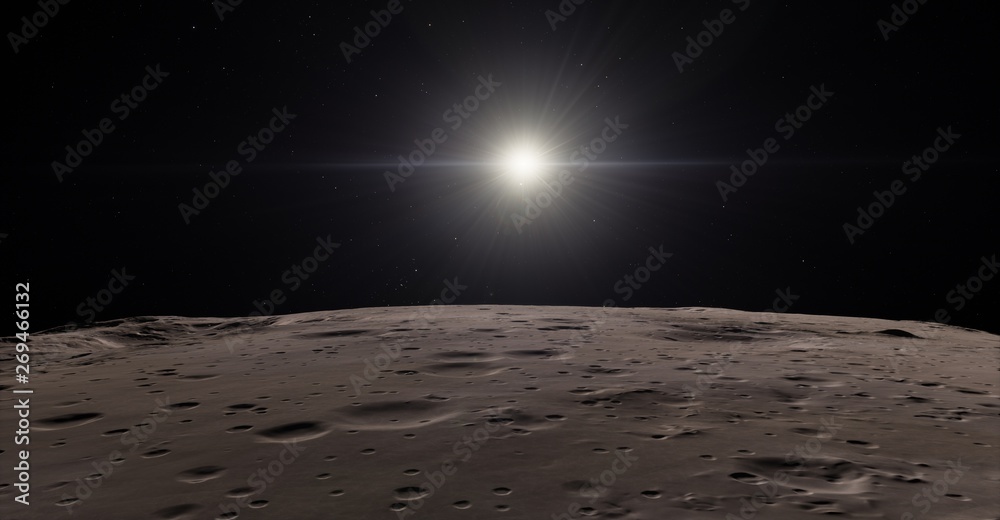 Moon surface / Realistic moon / The Moon is an astronomical body that ...