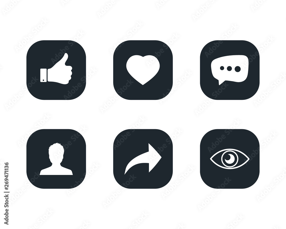 Plain Social Media Icons