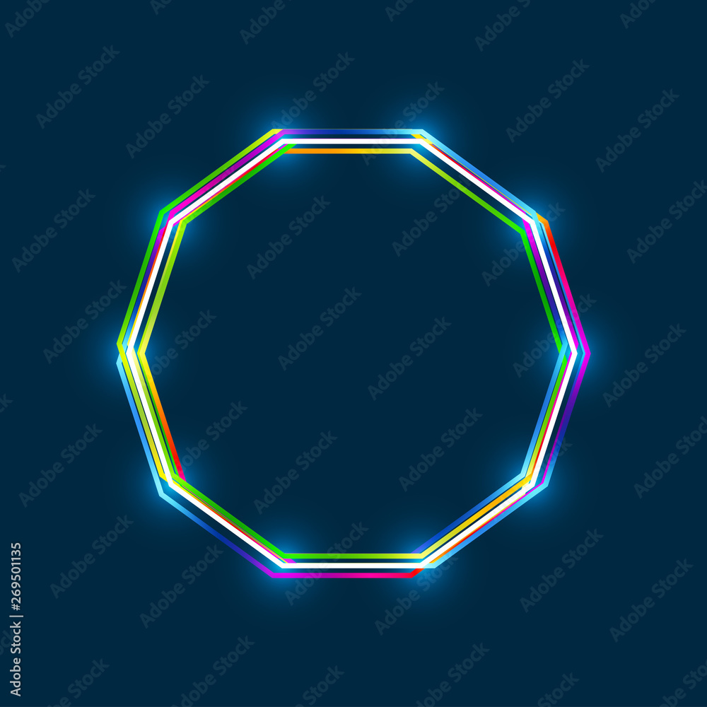 Decagon Outline