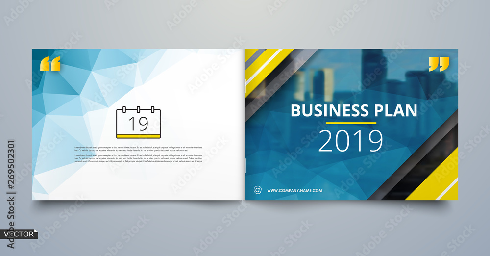 Abstract blurb theme. White brochure cover design. Info banner frame ...