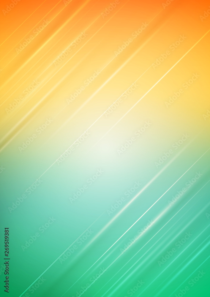 Abstract light with orange green background Stock Vector | Adobe Stock
