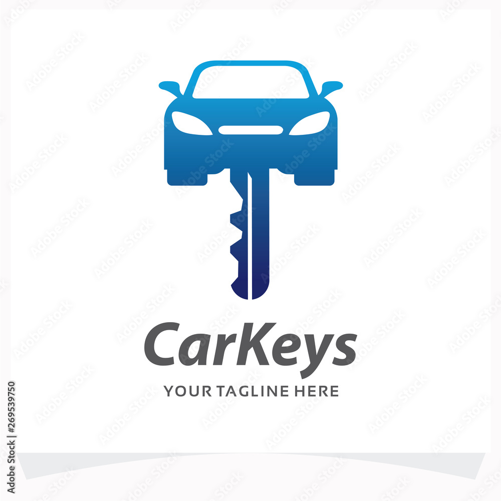 Car Keys Logo Design Template Stock Vector | Adobe Stock