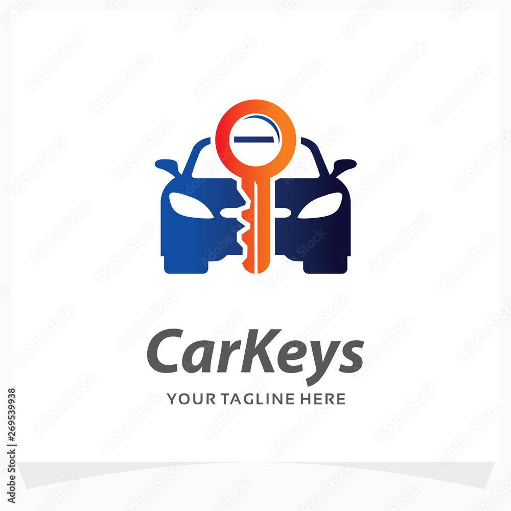 Car Keys Logo Design Template Stock Vector | Adobe Stock