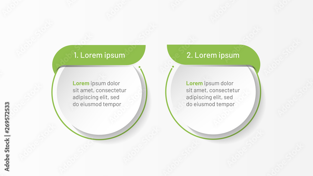 Modern green design layout. Vector infographic elements. Can be used ...