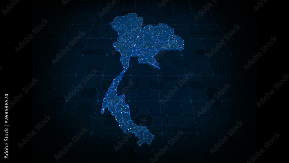 ภาพประกอบสต็อก Thailand Map ภาพ | Adobe Stock