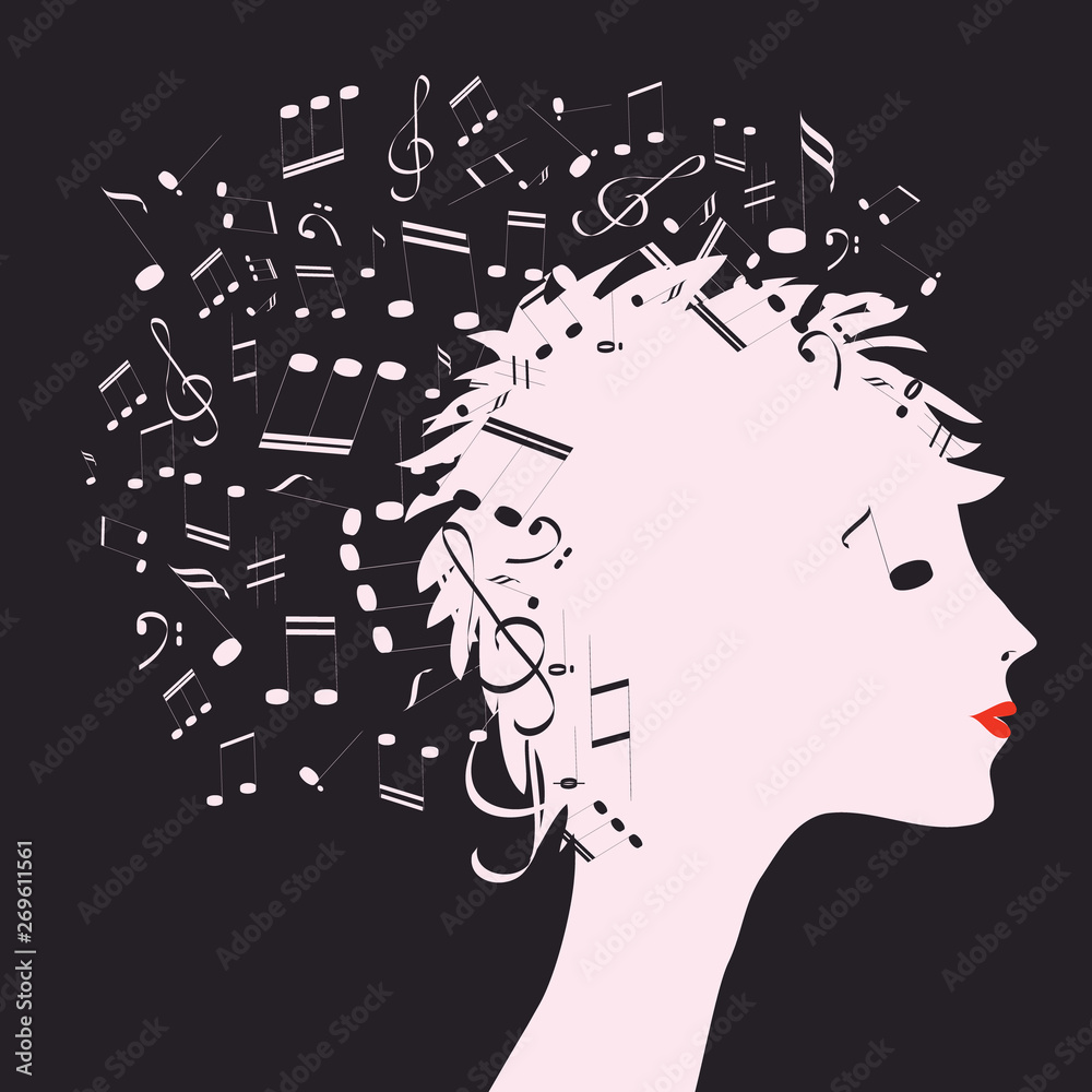 Head From Musical Notes