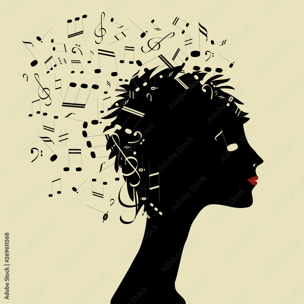 Head From Musical Notes