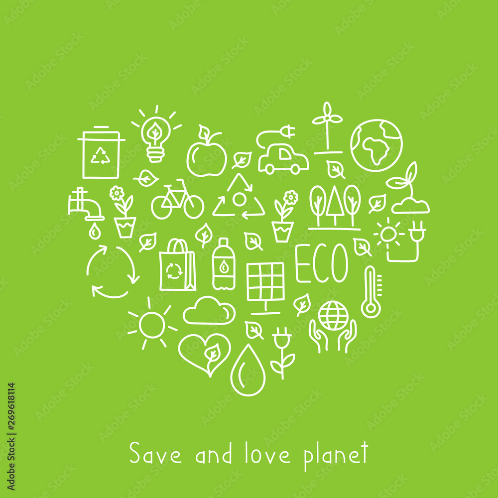 Greeting card for World Environment Day. Stock Vector | Adobe Stock