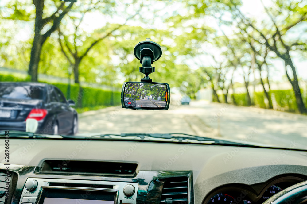CCTV car camera for safety on the road accident Stock Photo | Adobe Stock
