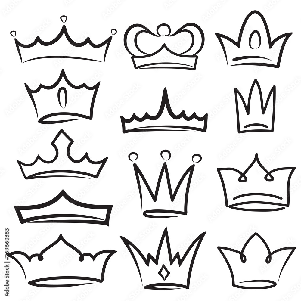 How To Draw A Queen Crown Step By Step