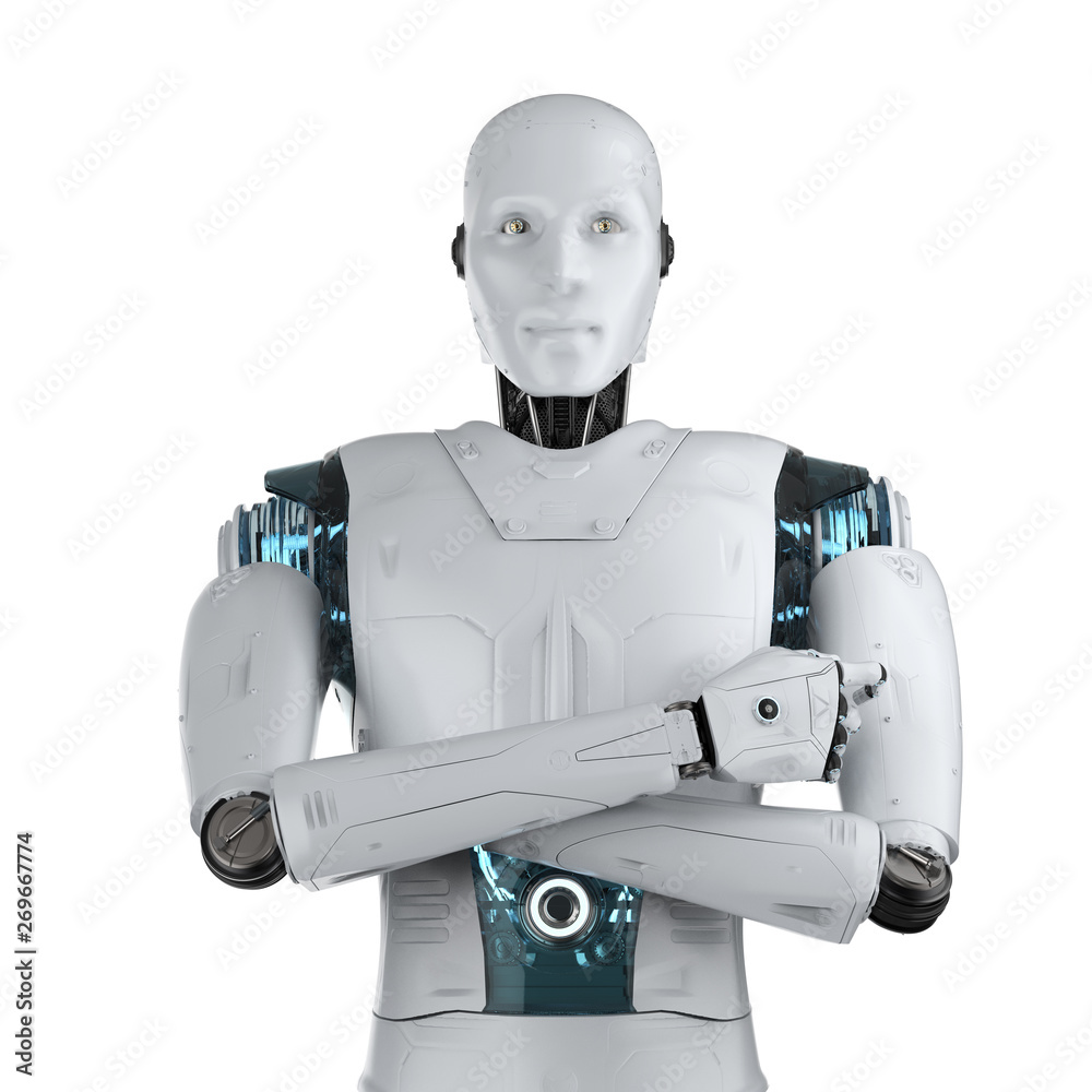 Artificial intelligence arm crossed Stock Illustration | Adobe Stock