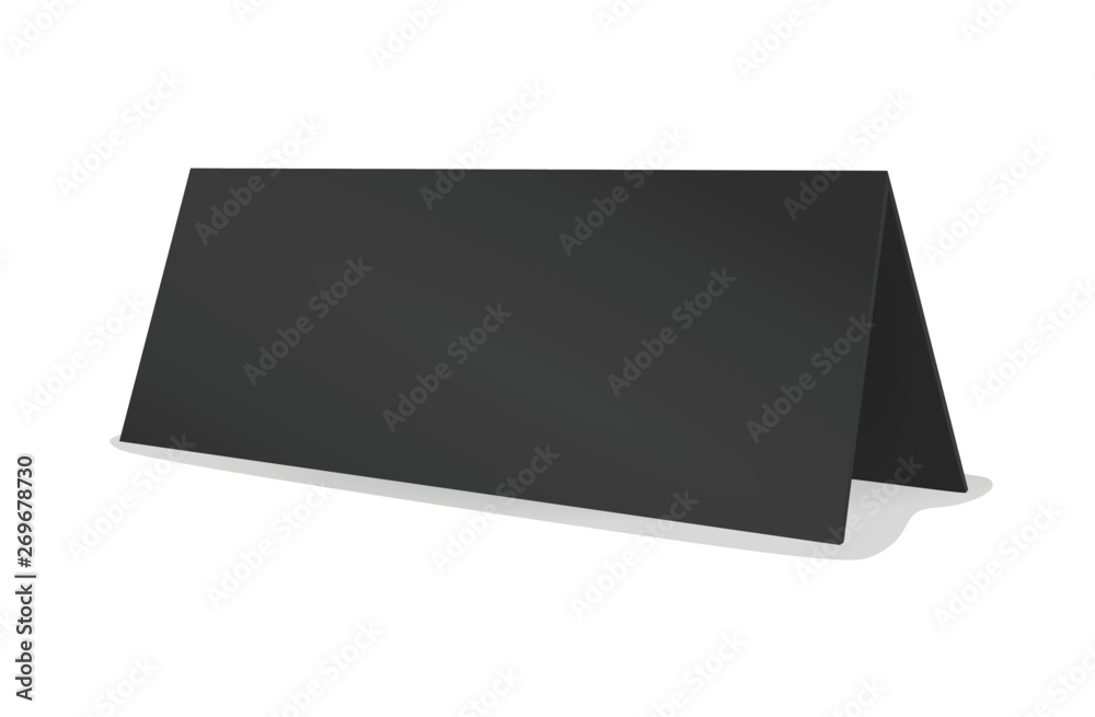 Blank table name card. vector illustration Stock Vector | Adobe Stock
