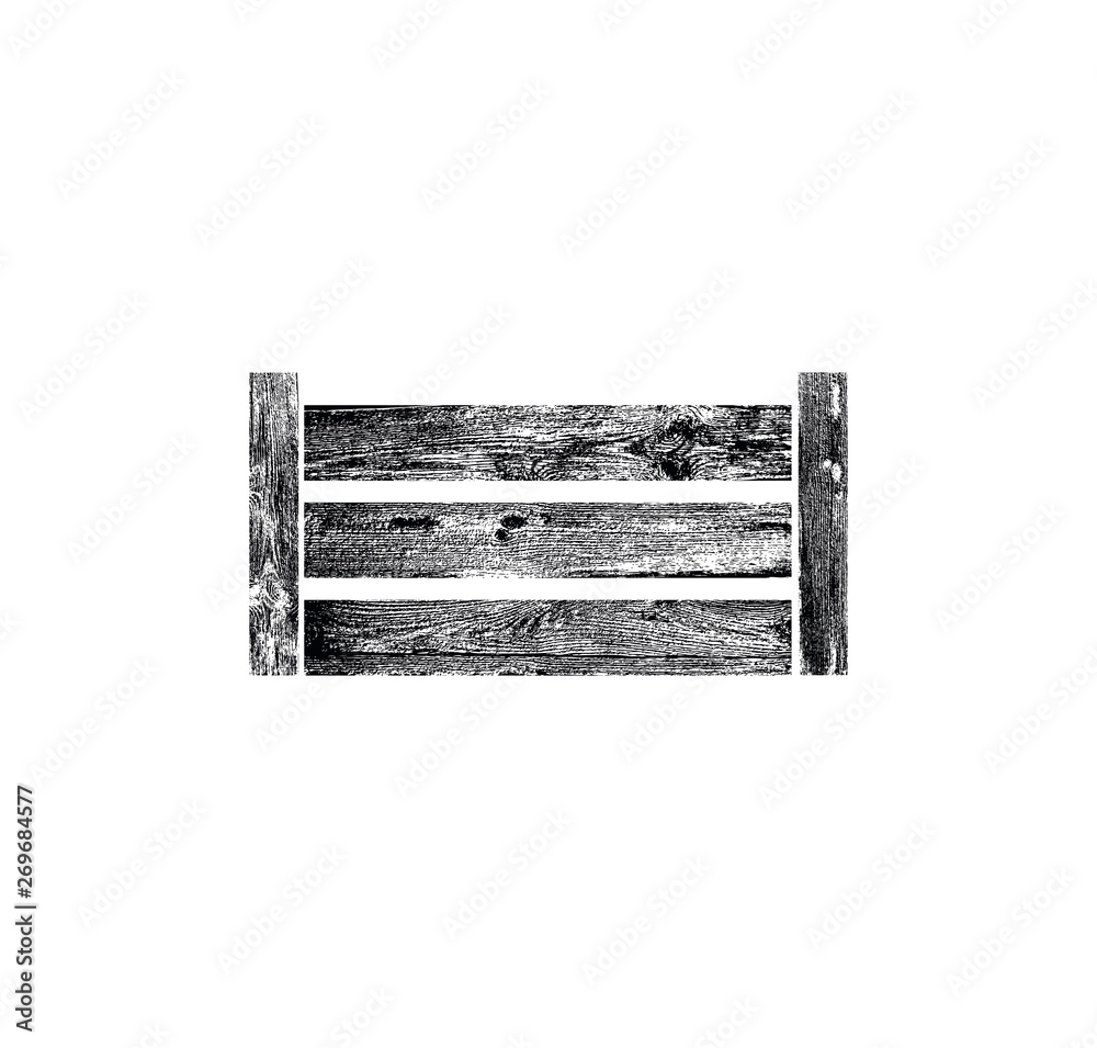 Wooden Vegetable Box. Grunge silhouette of Crate. Can be yused like ...