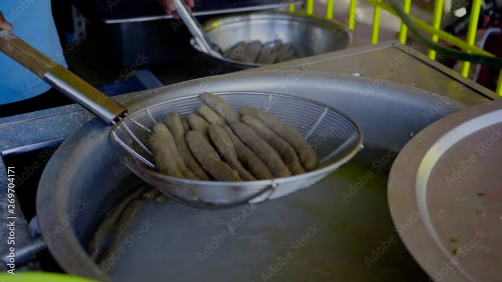 Lekor, keropok lekor or fish sausage is a traditional Malay fish ...