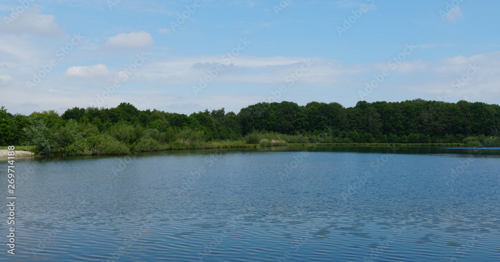 Lake called the Put van Caron, part of the Vrachelse Heide nature area ...