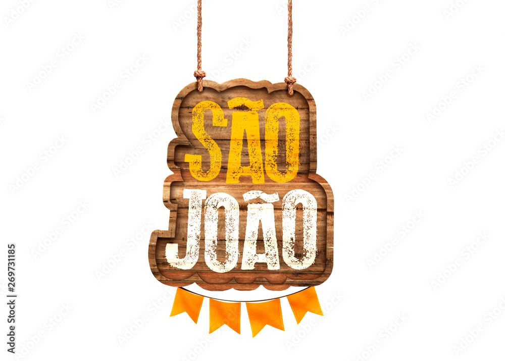 Festa Junina com bandeiras de fundo para varejo. Selo promocional 3d ... Festa Junina com bandeiras de fundo para varejo. Selo promocional 3d ...