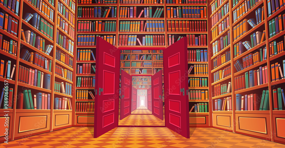 Library book Stock Vector | Adobe Stock