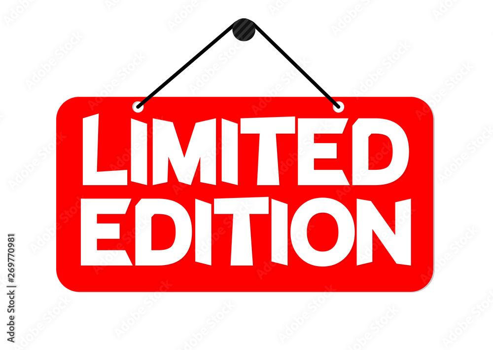 Limited Edition, tag design template, promo banner, vector illustration ...