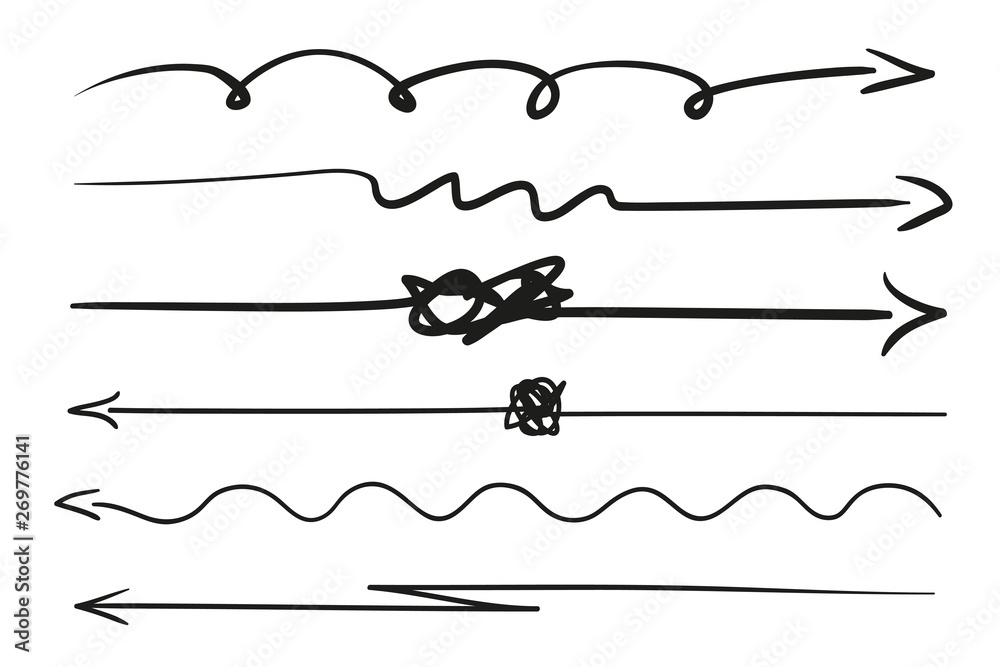 Infographic elements on isolation background. Collection of arrows ...