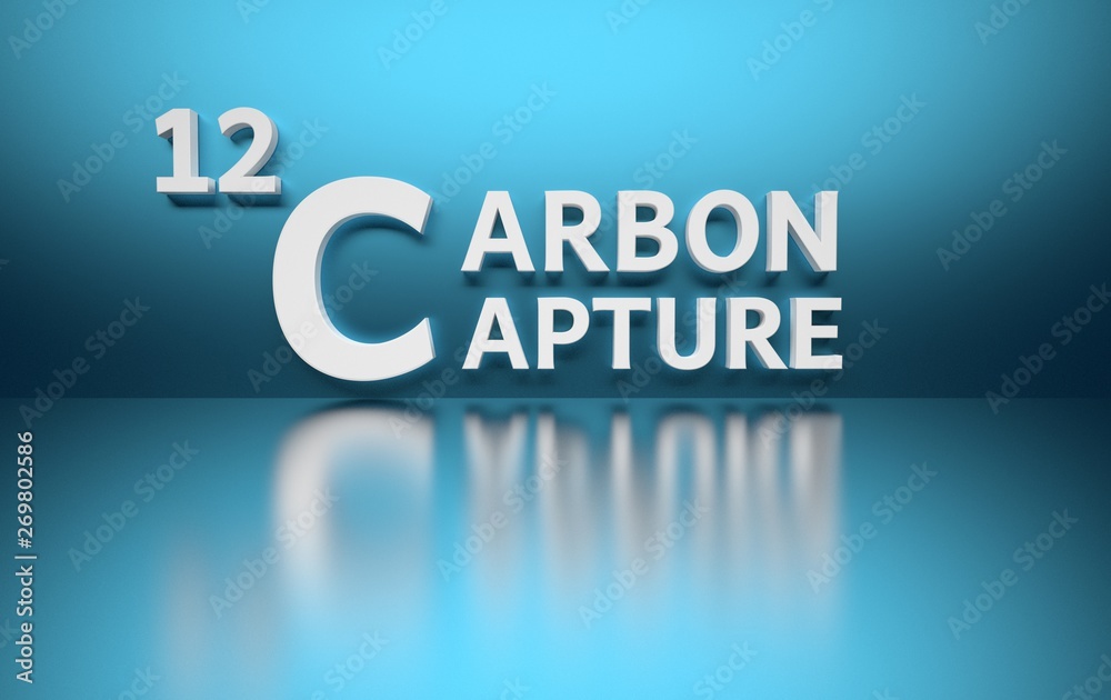 Carbon capture concept illustration Stock Illustration | Adobe Stock
