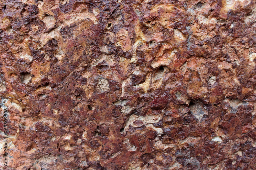 Abstract background of Laterite stone. Close up Laterite stone for ...