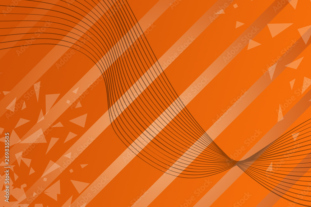 abstract, orange, wave, wallpaper, design, illustration, pattern, light ...