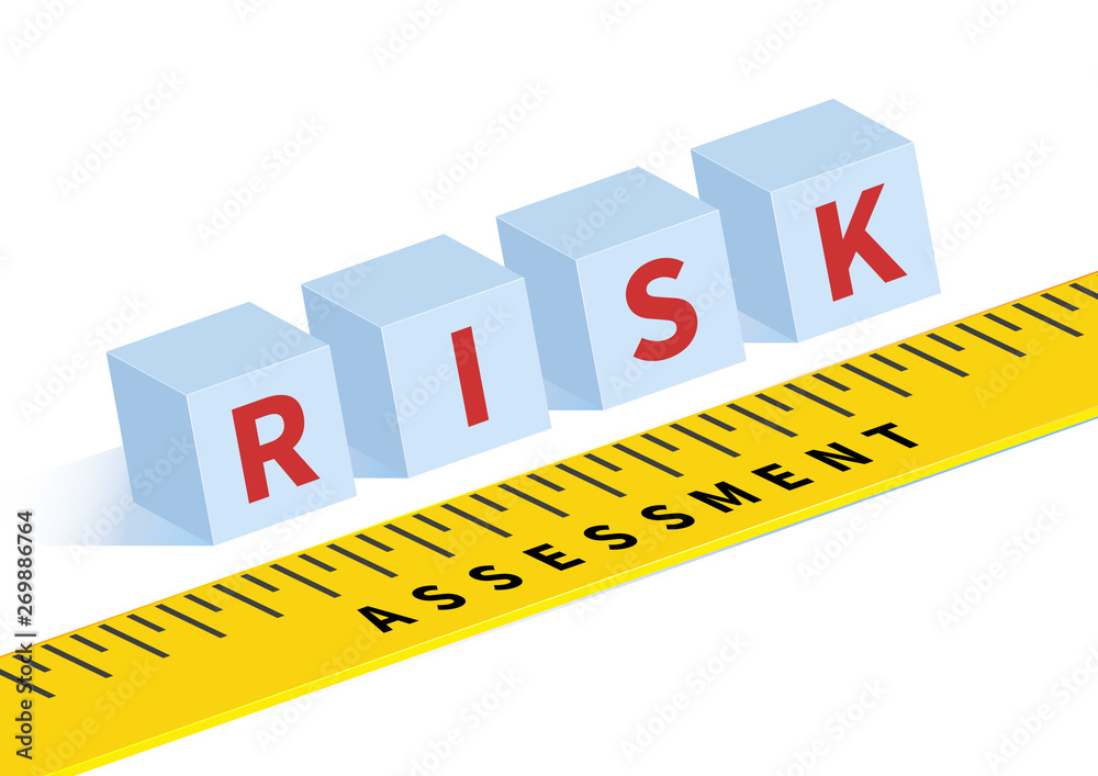 Risk assessment, Risk measure - abstract illustration showing blocks ...