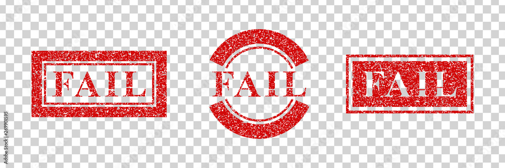 Transparent Fail Stamp