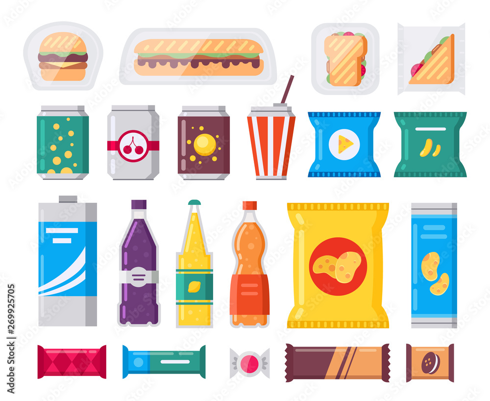 Junk Food Snacks Clipart