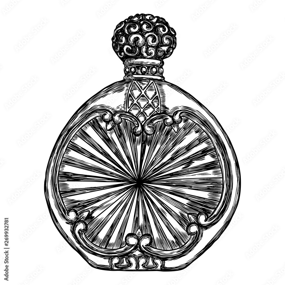 Perfume Bottle Tattoo Flash