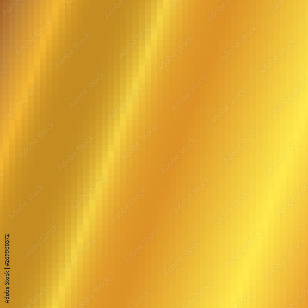 Abstract gold pixel art background. Vector illustration. Stock Vector ...