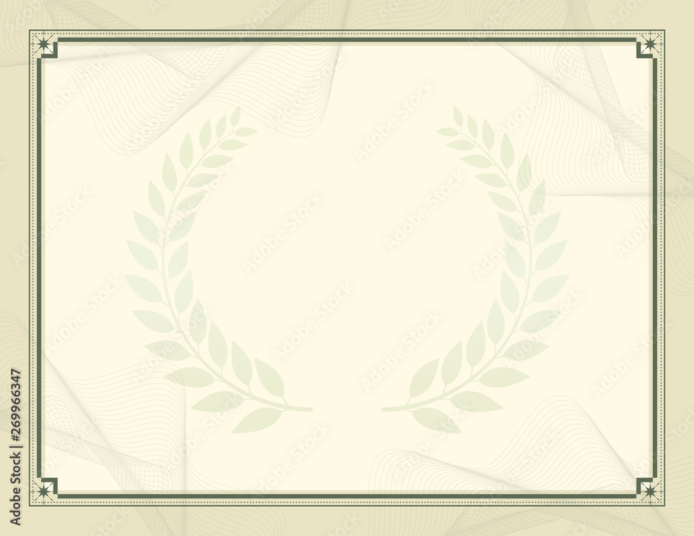 Decorative border and frame template in square shape, vintage frame ...