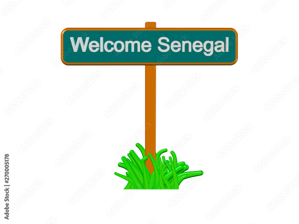Welcome Senegal Stock Illustration | Adobe Stock