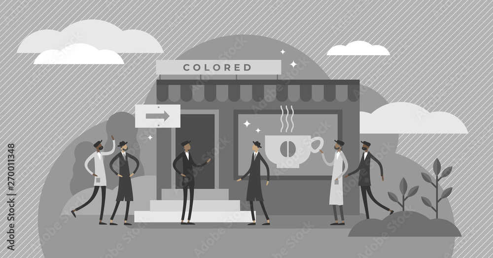 Poster Racial segregation vector illustration – Wall Art | UkPosters