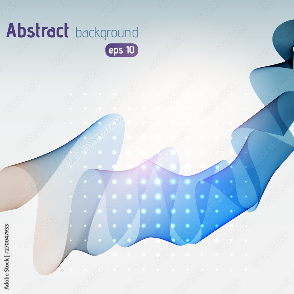 Abstract blue template vector background. Vector illustration. Stock ...