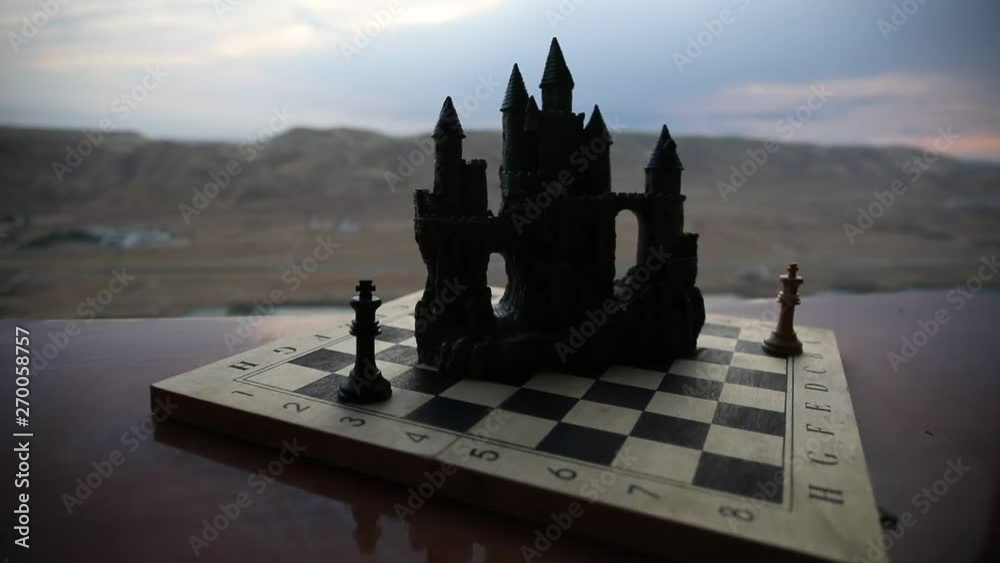 Vidéo Stock Chess board game concept of business ideas and competition ...