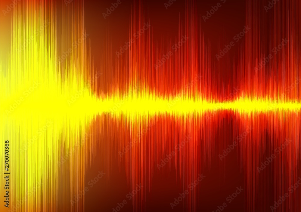 Stockvector Orange Digital Sound Wave Background,technology and ...
