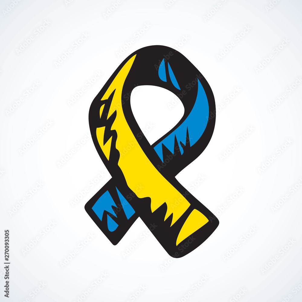 Aid ribbon logo. Vector drawing Stock Vector | Adobe Stock