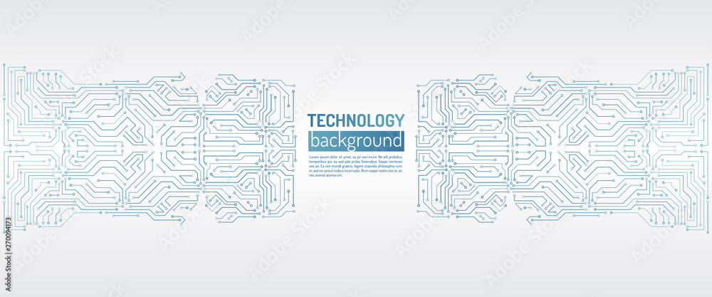 High-tech technology background texture. Circuit board minimal pattern ...