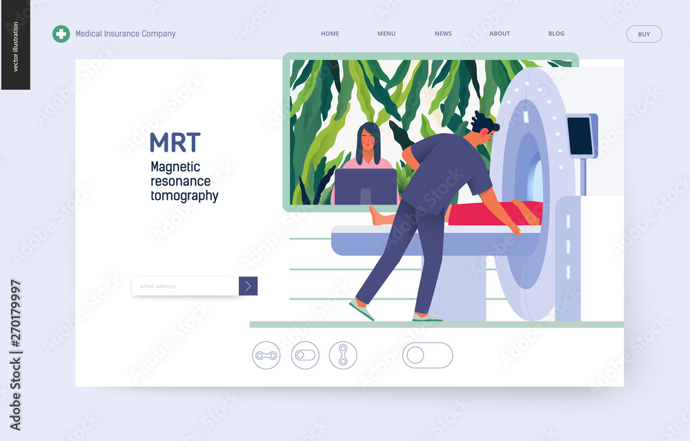 Medical tests template - MRT - magnetic resonance tomography - modern ...
