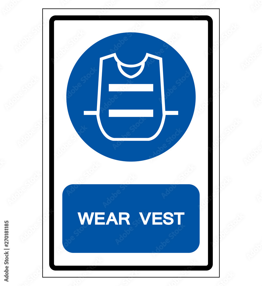 Wear Vest Symbol Sign,Vector Illustration, Isolated On White Background ...