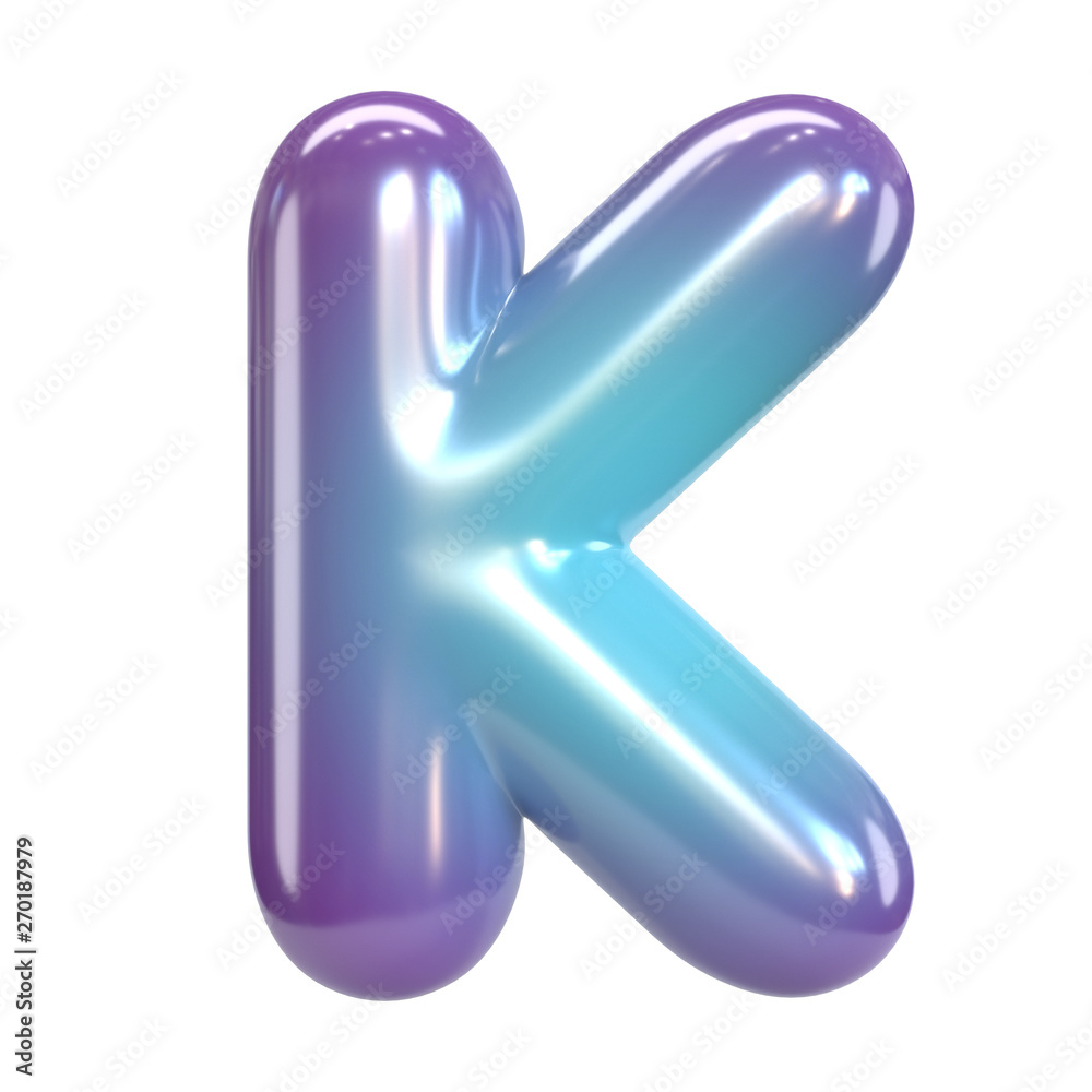 Round purple and blue font, balloon like letters and numbers, 3d ...