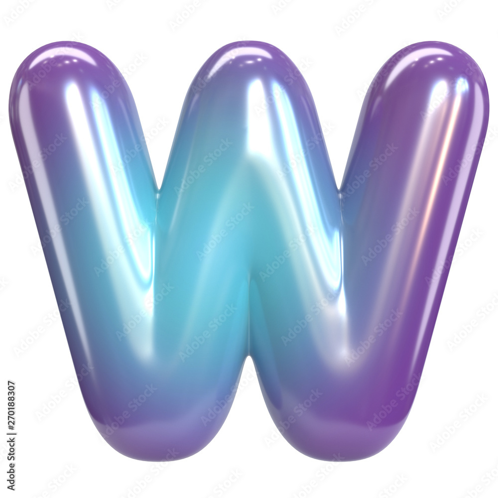 Round purple and blue font, balloon like letters and numbers, 3d ...