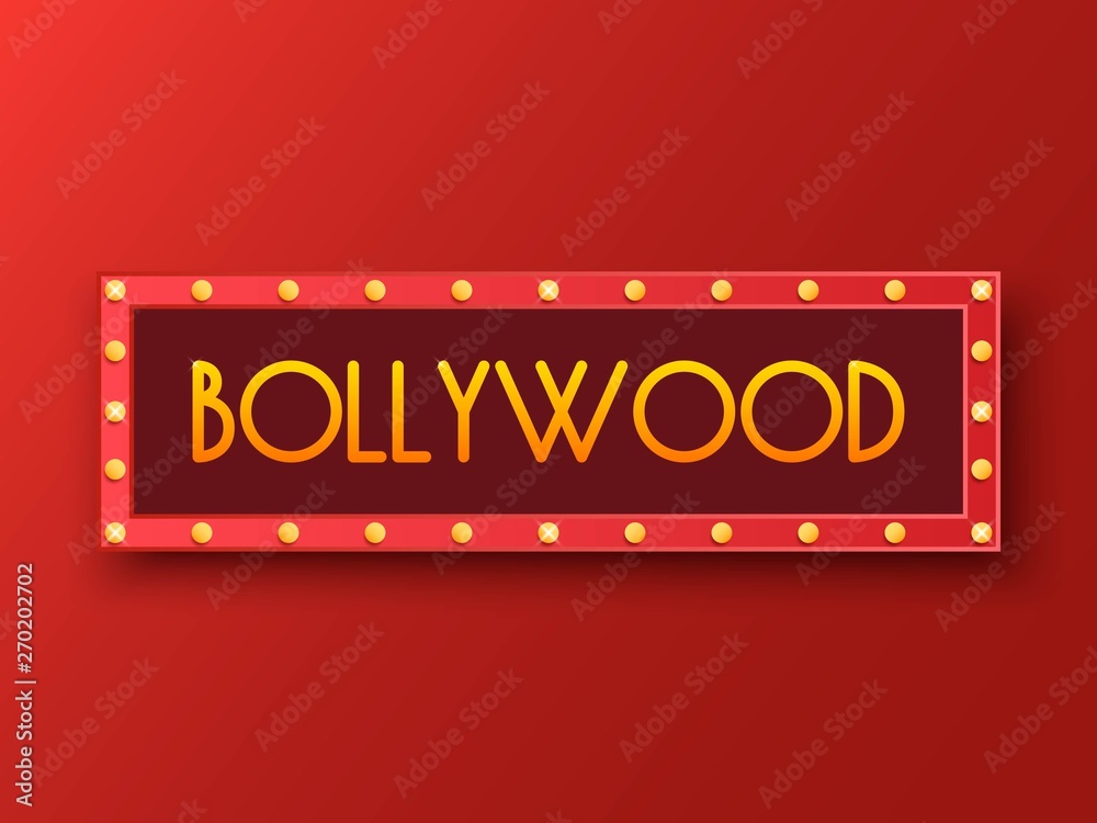 Bollywood indian cinema poster. Vintage indian movie, cinematography ...