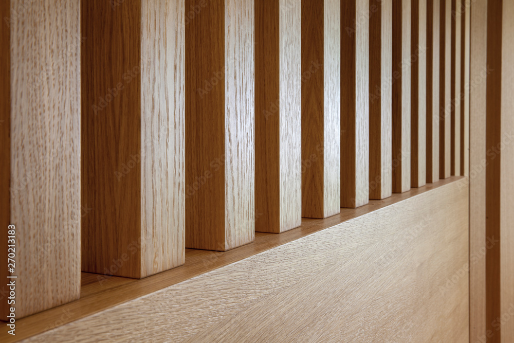 wooden slats in perspective Stock Photo | Adobe Stock