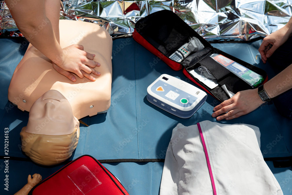 First aid CPR seminar Stock Photo | Adobe Stock