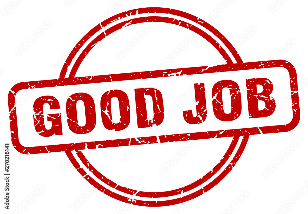 good job grunge stamp Stock Vector | Adobe Stock