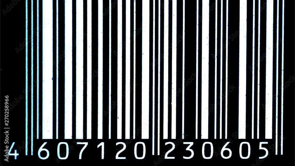 Vidéo Stock Barcode scanner. Barcode chaos. Animated background ...