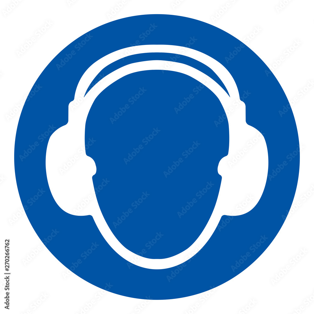 Wear Earmuff Symbol Sign,Vector Illustration, Isolated On White ...